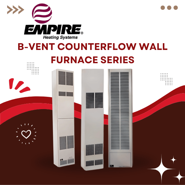 Empire Heating Systems B-Vent Counterflow Wall Furnace Series – Flame ...