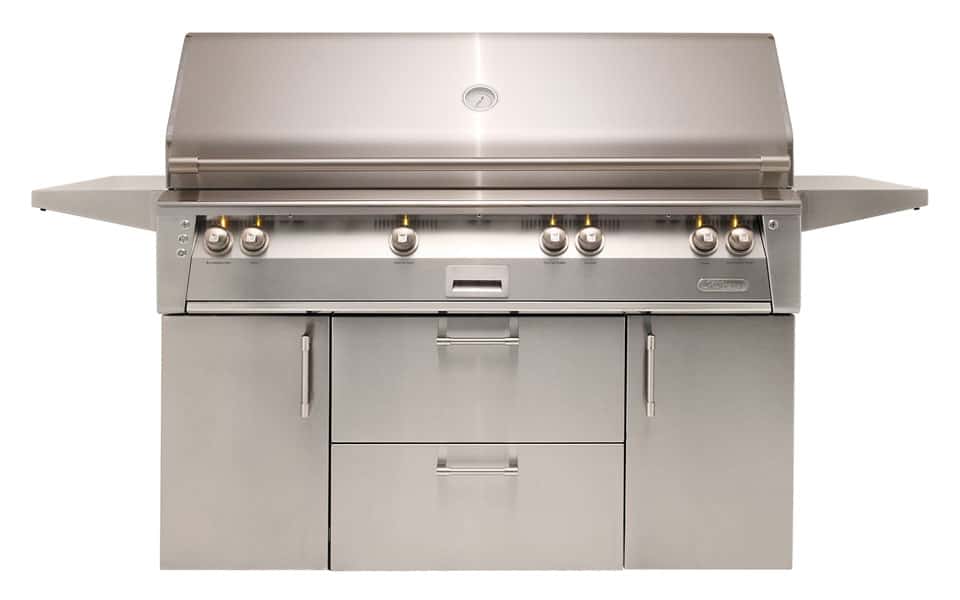 Alfresco ALXE 56-Inch Freestanding Gas All Grill ALXE-56BFGC – Flame ...