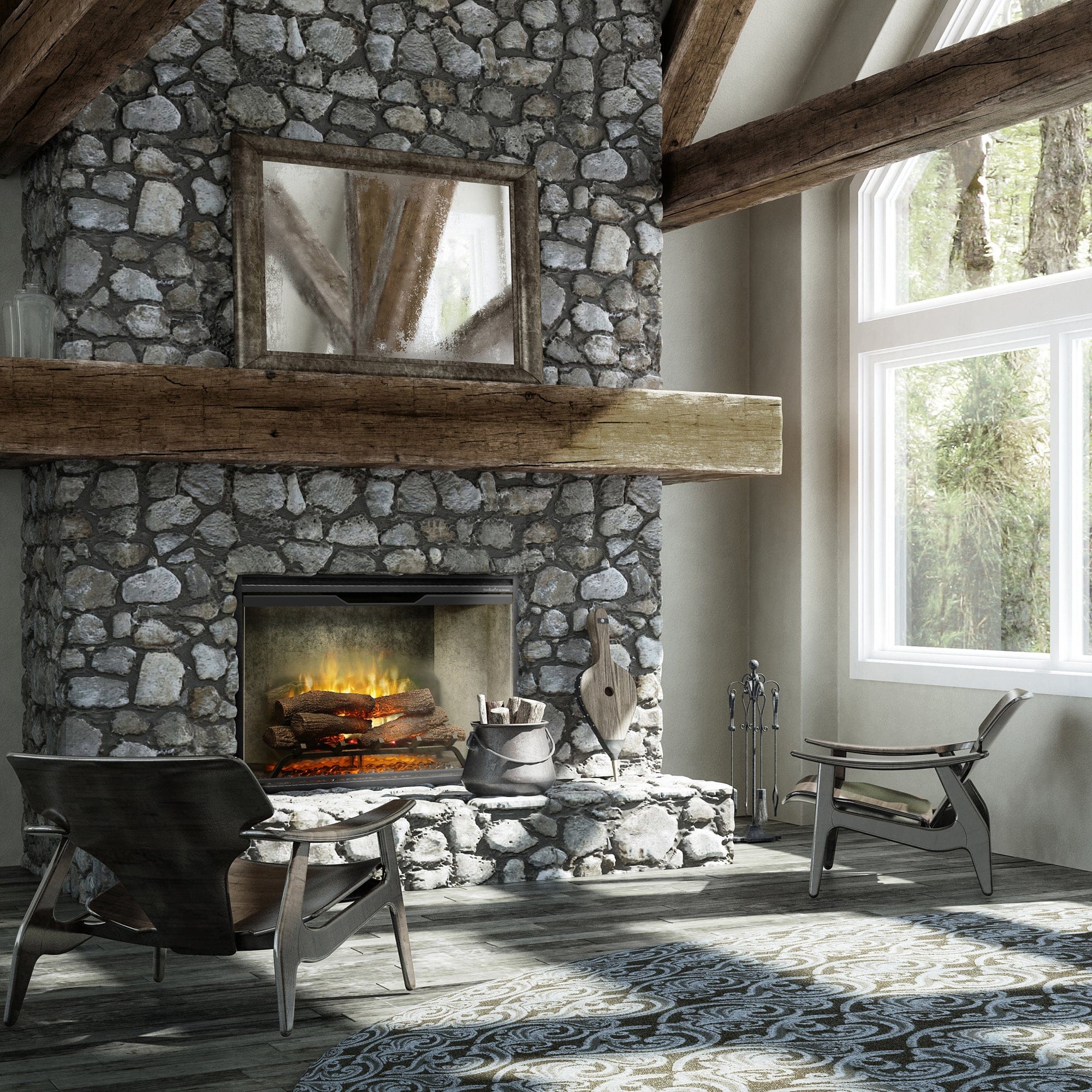 Dimplex 36" Built-In Firebox with Front Glass/Plug Kit RBF36WC-FG ...