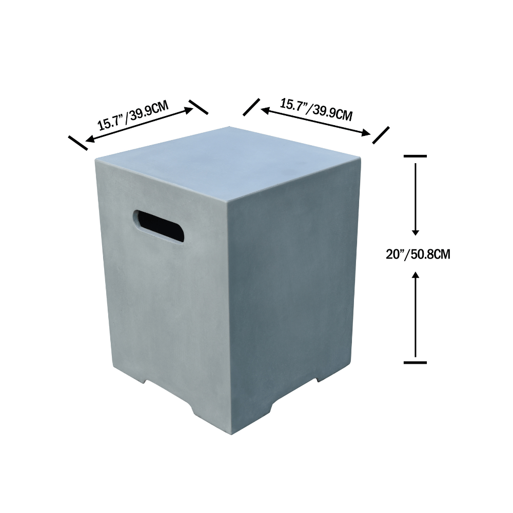 Elementi Square Tank Cover 20 inch ONB01-109 – Flame Authority