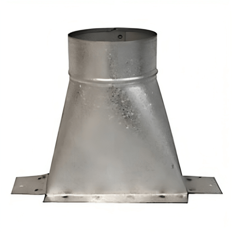Empire Oval-to-Round Flue Adapter for FAW40 Wall Furnace DV648DBF ...