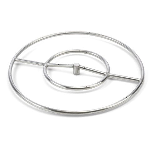 HPC Fire 18 inch Round Stainless Steel Natural Gas Burner FRS-18 KIT ...