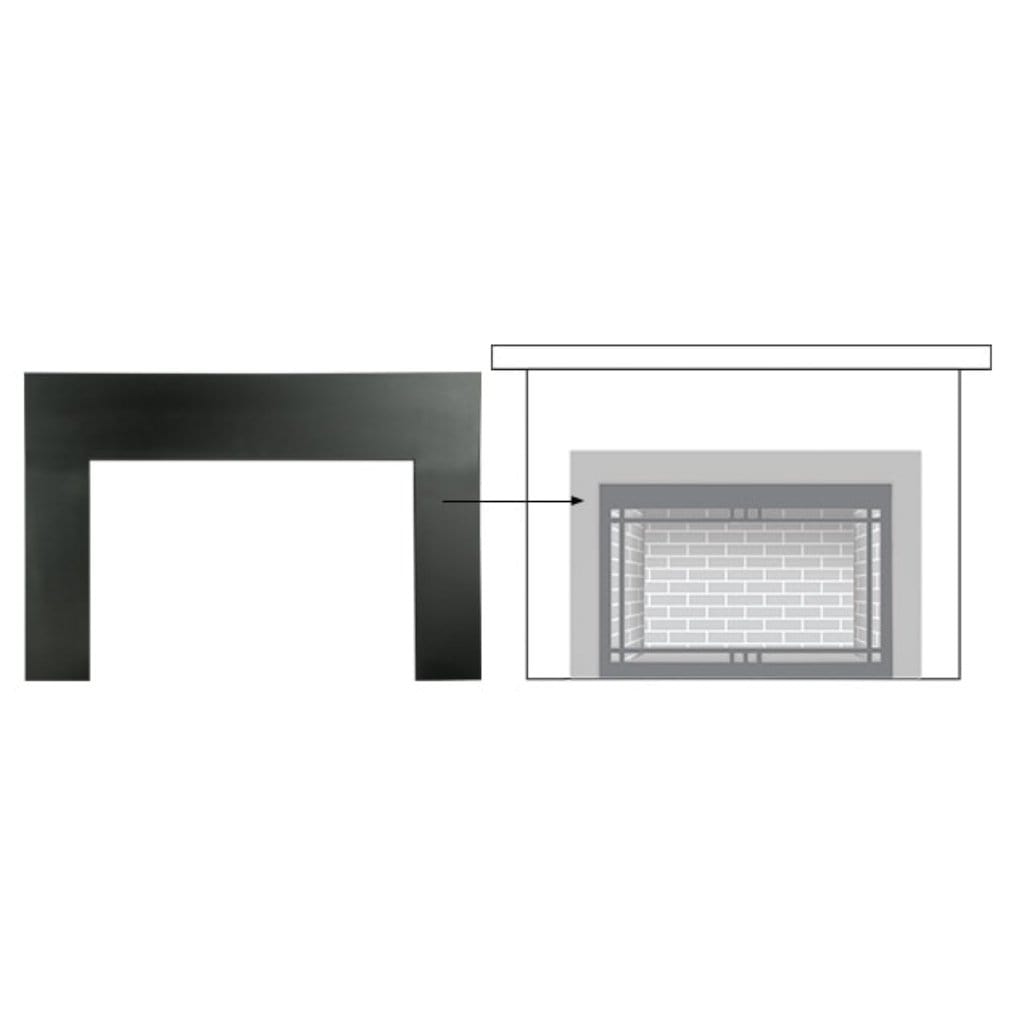 Majestic 30-inch Metal Surround for Gas Fireplace Inserts MI30-4027 ...