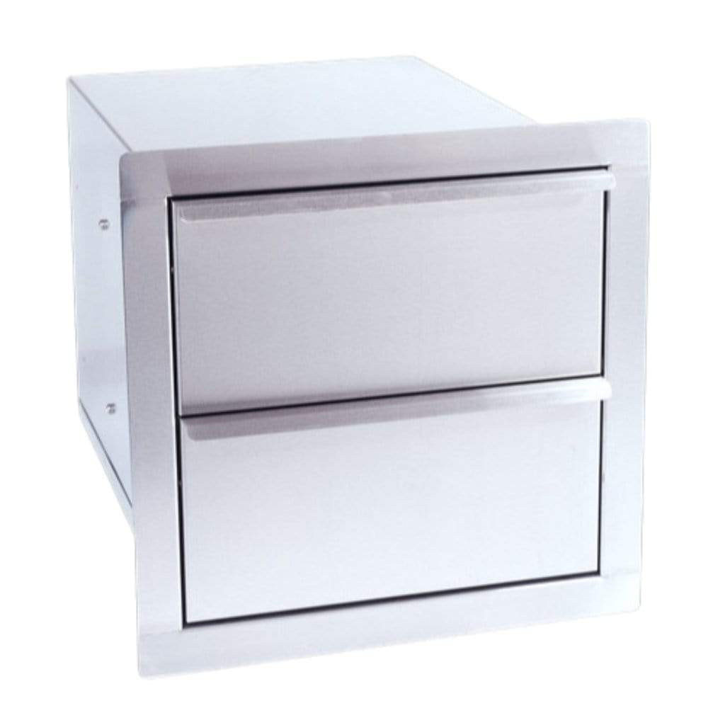 MHP 17" Built-In Stainless Steel Double Drawer PFDBLDRW – Flame Authority