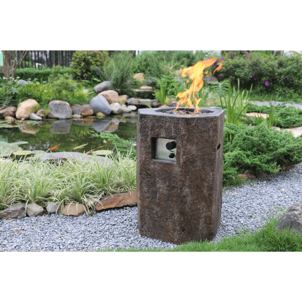 Modeno Basalt Column Fire Pit OFG601-LP – Flame Authority