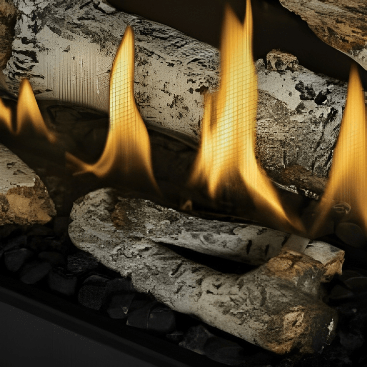 Napoleon Birch Log Kit For 46-Inch Ascent Linear Premium Fireplace ...