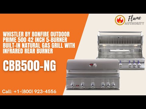 Whistler by Bonfire Outdoor Prime 500 42 inch 5-Burner Built-In Natural ...