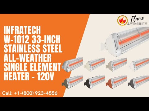 Infratech W-1012 33" All-Weather Single Element Heater - 120V – Flame ...