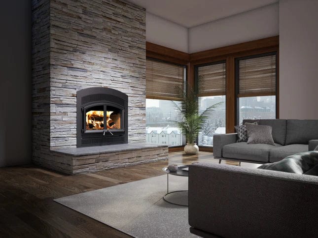 Valcourt Waterloo Arched Faceplate Wood Fireplace FP15A – Flame Authority