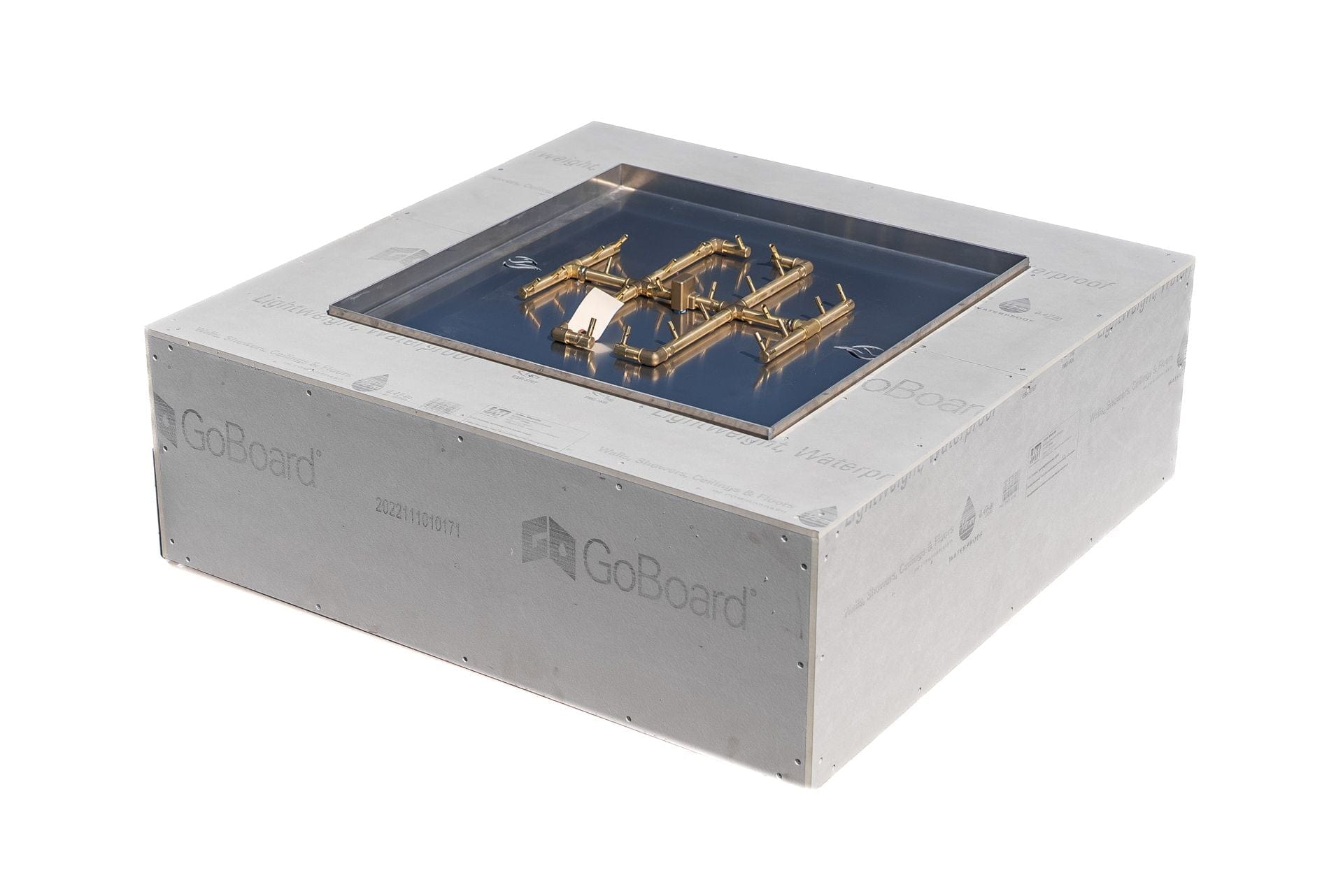 Warming Trends Crossfire FS Square Ready To Finish Fire Pit Kit – Flame ...