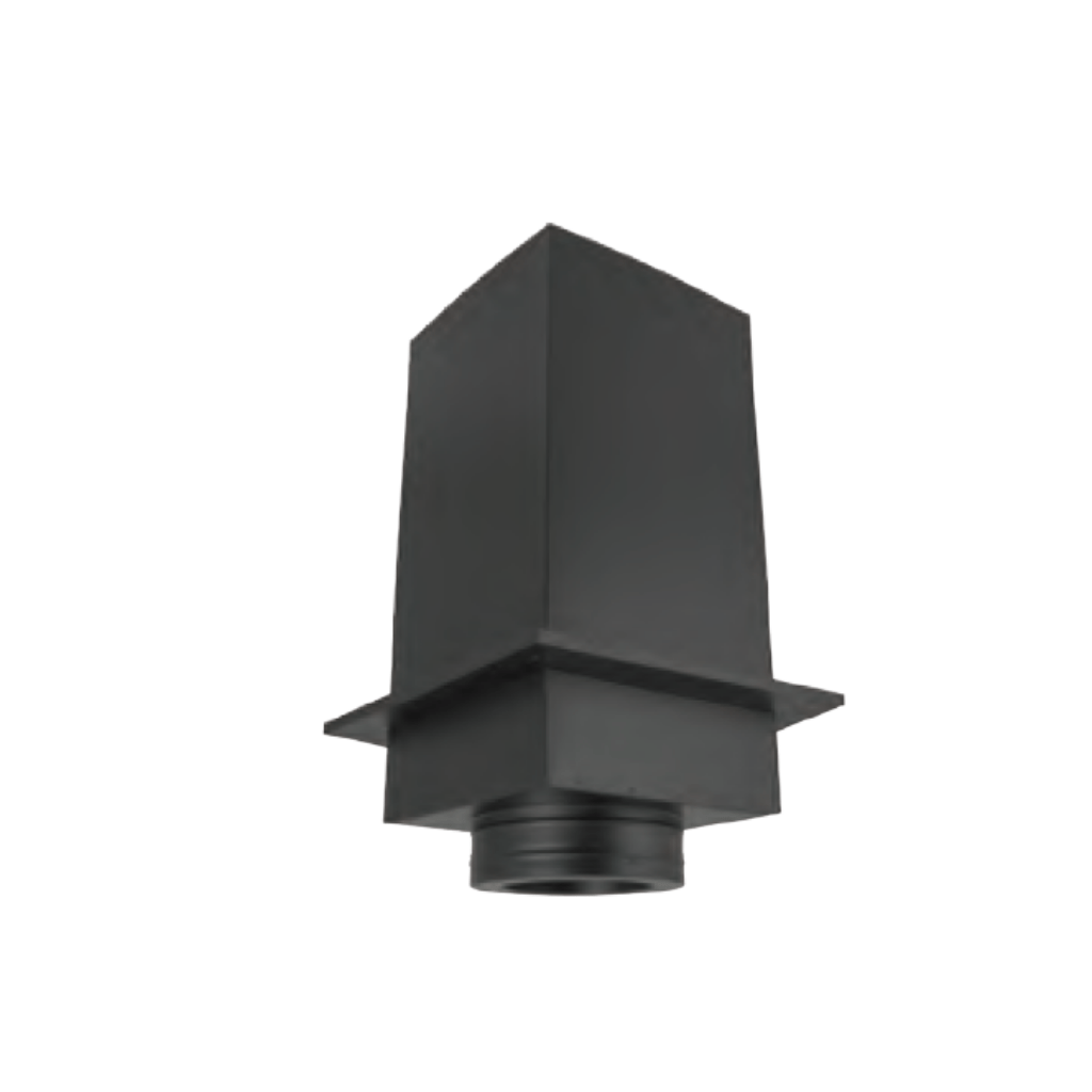DuraVent DuraTech 6" Diameter Ceiling Support Box with Trim Collar ...