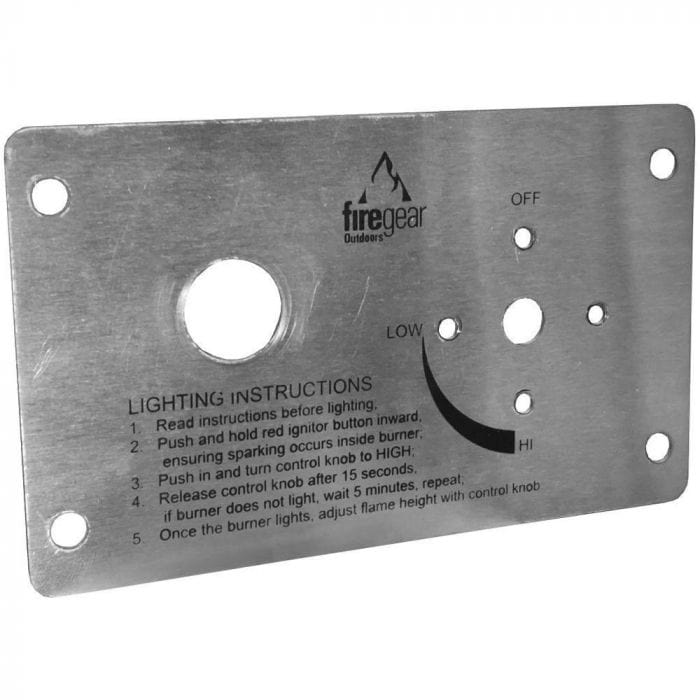 Firegear Faceplate for LOF TMSI Ignition Systems FG-CONTROL-FP – Flame ...