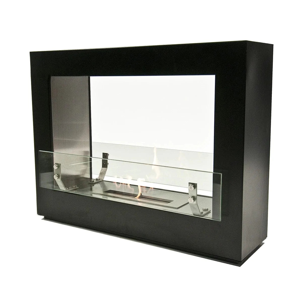 The Bio Flame Rogue2.0 36" Double Sided Freestanding Ethanol Fireplace ...