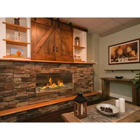 The Bio Flame Smart 51-inch Single Sided Ethanol XL Firebox – Flame ...